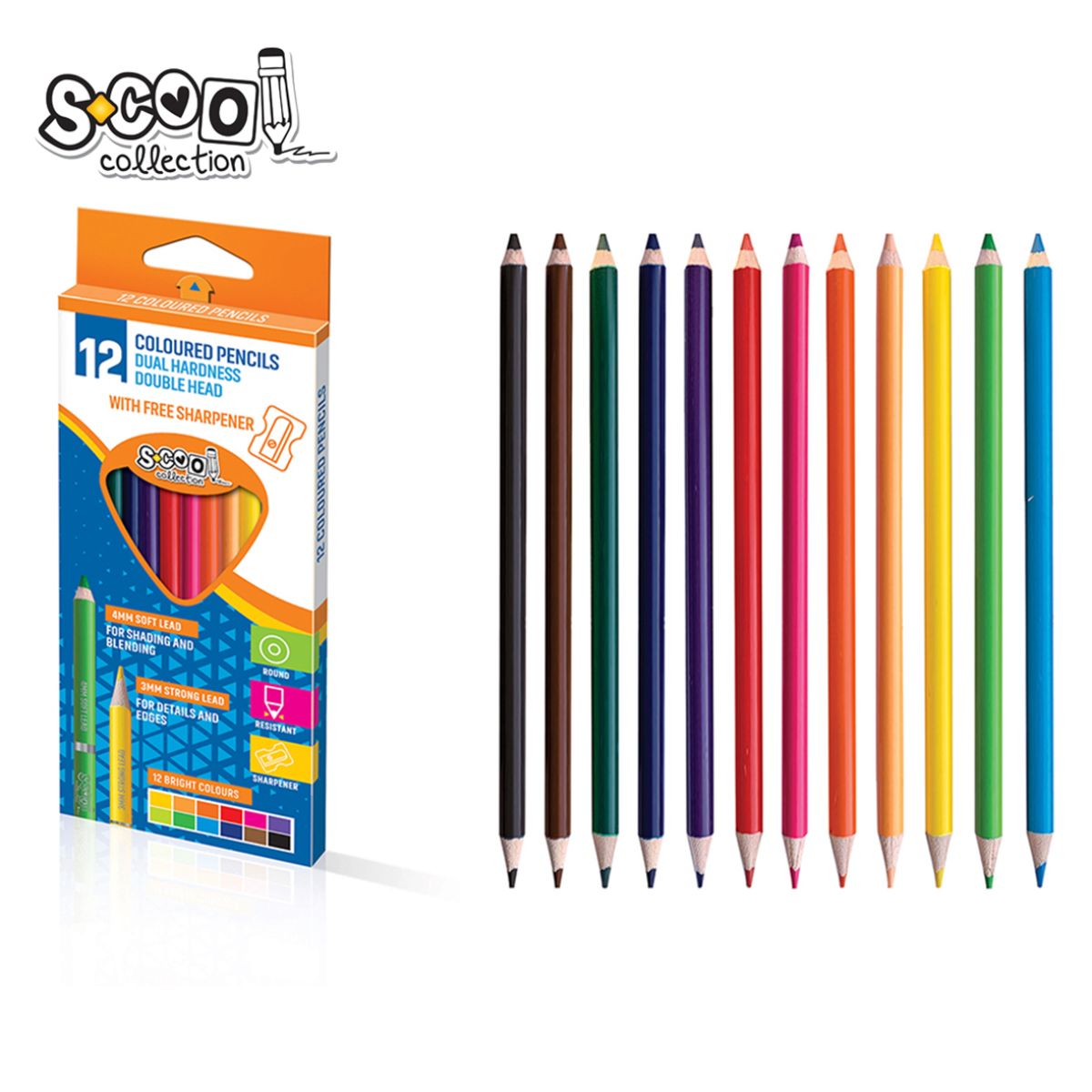 DRVENE BOJE S-COOL DUPLI VRH 3/4mm | Knjižara Kultura