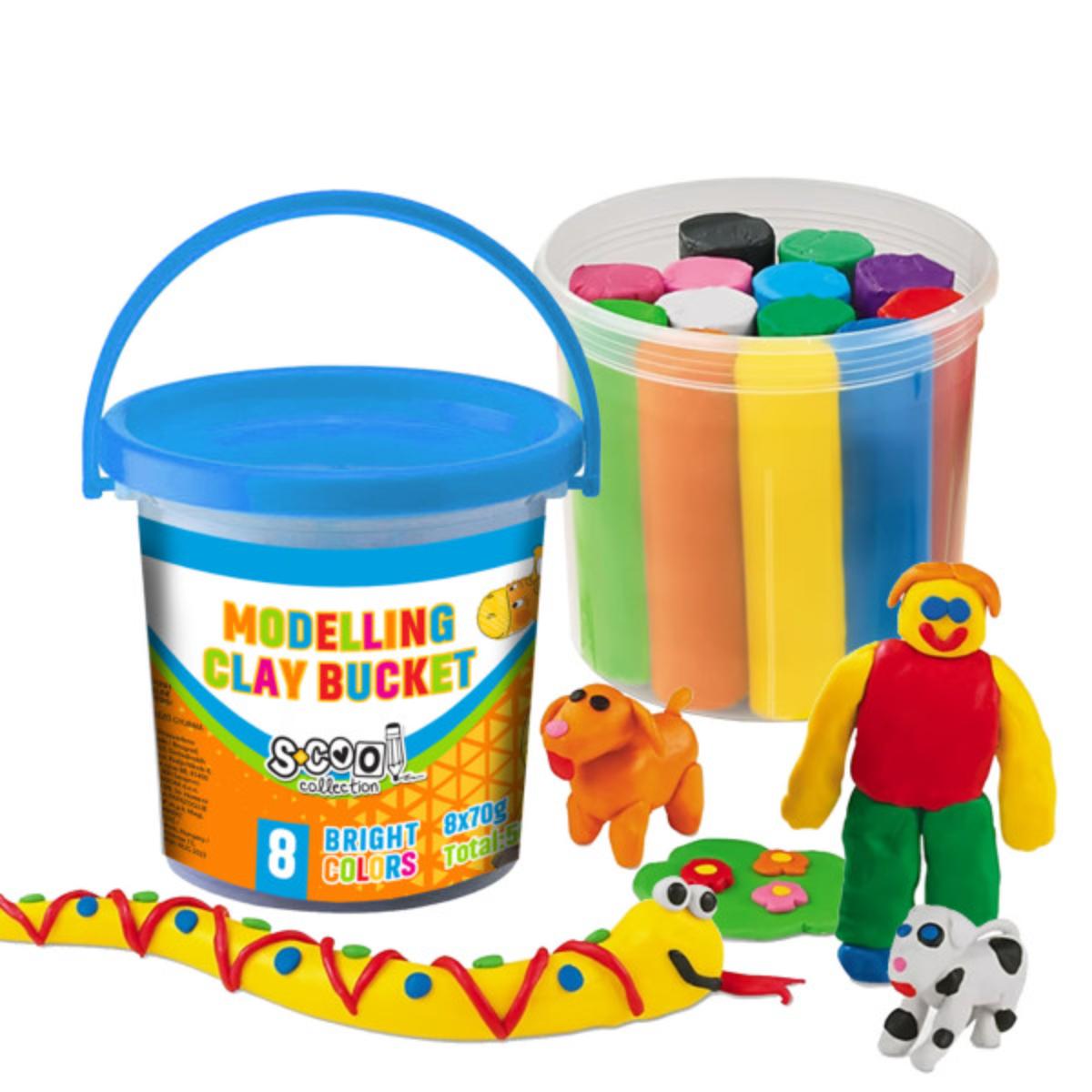 PLASTELIN BUCKET 8*70GR | Knjižara Kultura