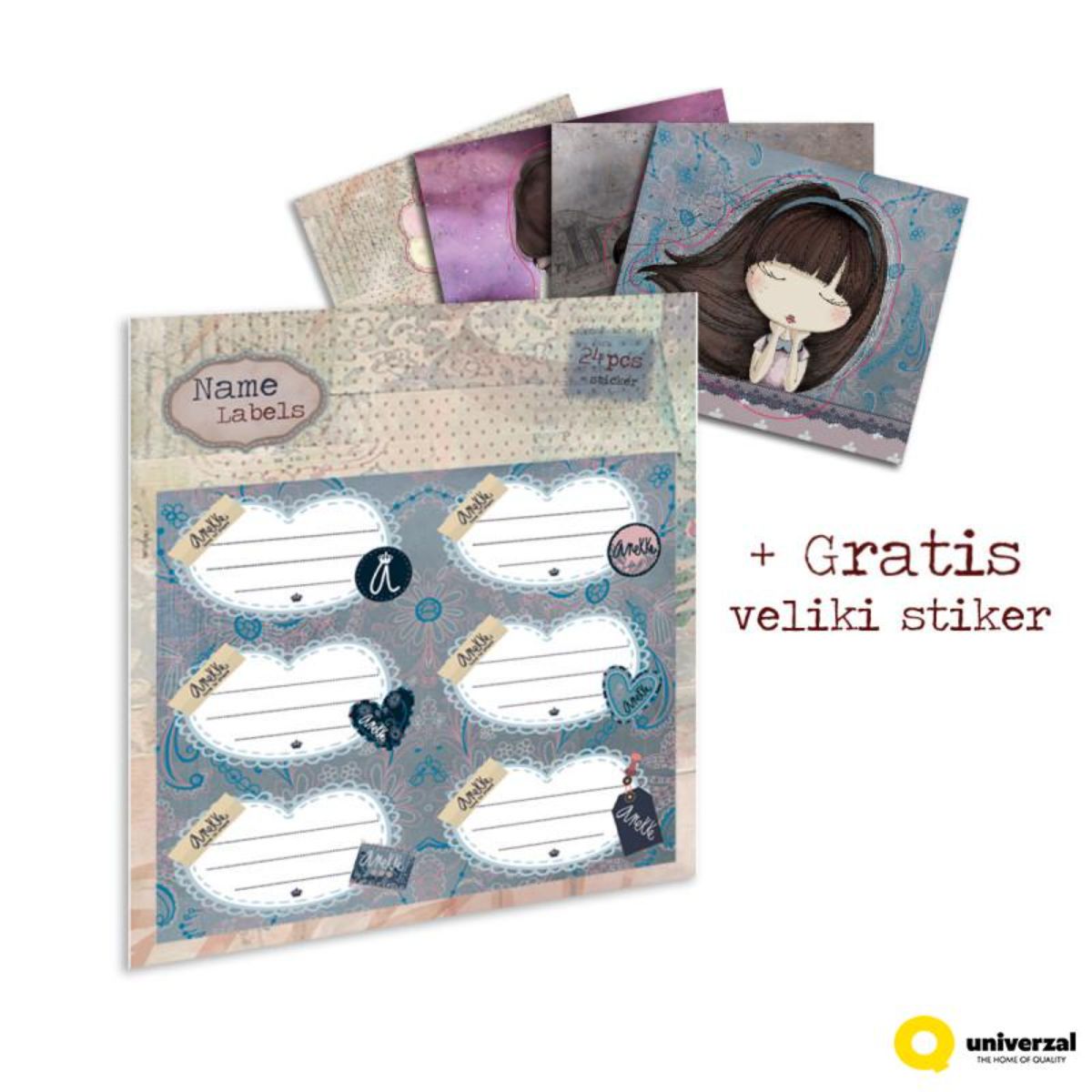 NALJEPNICE ZA SVESKE ANEKKE | Knjižara Kultura