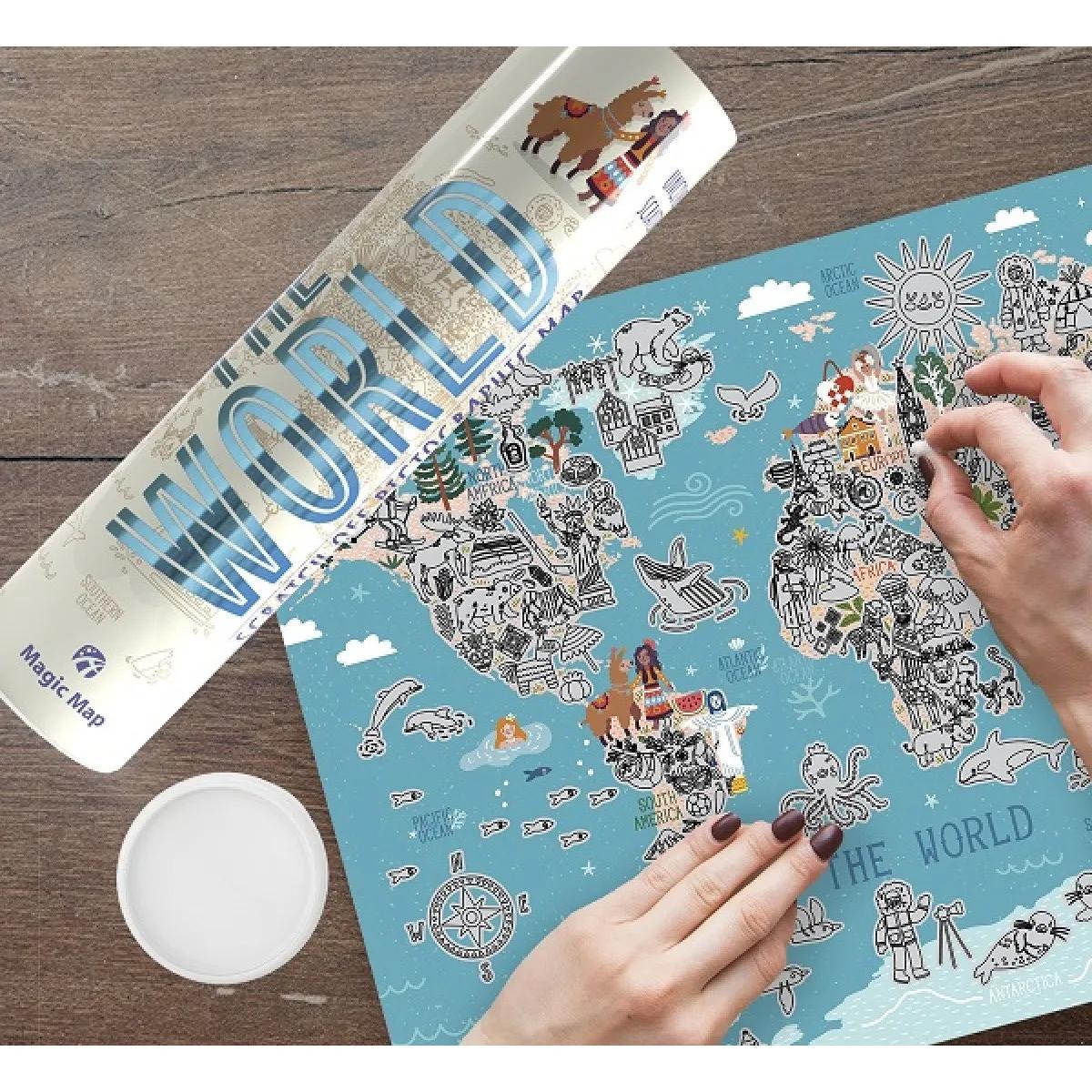 GREB GREB PIKTO MAPA SVIJETA NA ENGLESKOM | Knjižara Kultura